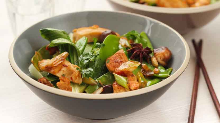 Chicken Stir-fried With Pak Choi | GeoGreens